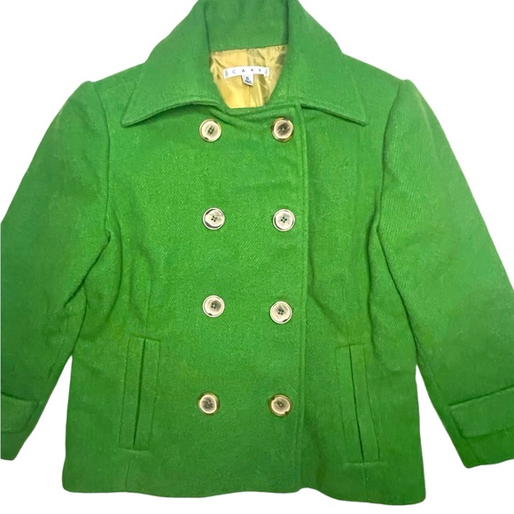 CAbi | Jackets & Coats | Cabi Size 6 Womens Green Pea Coatlined | Poshmark